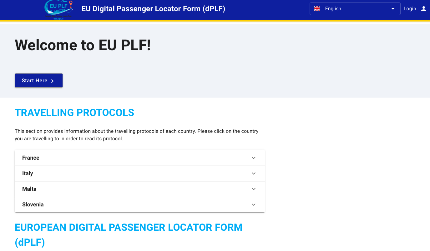 コロナ禍｜EU Digital Passenger Locator Formの作成手順！ヨーロッパ入国の際に必要｜チャオサリナ！